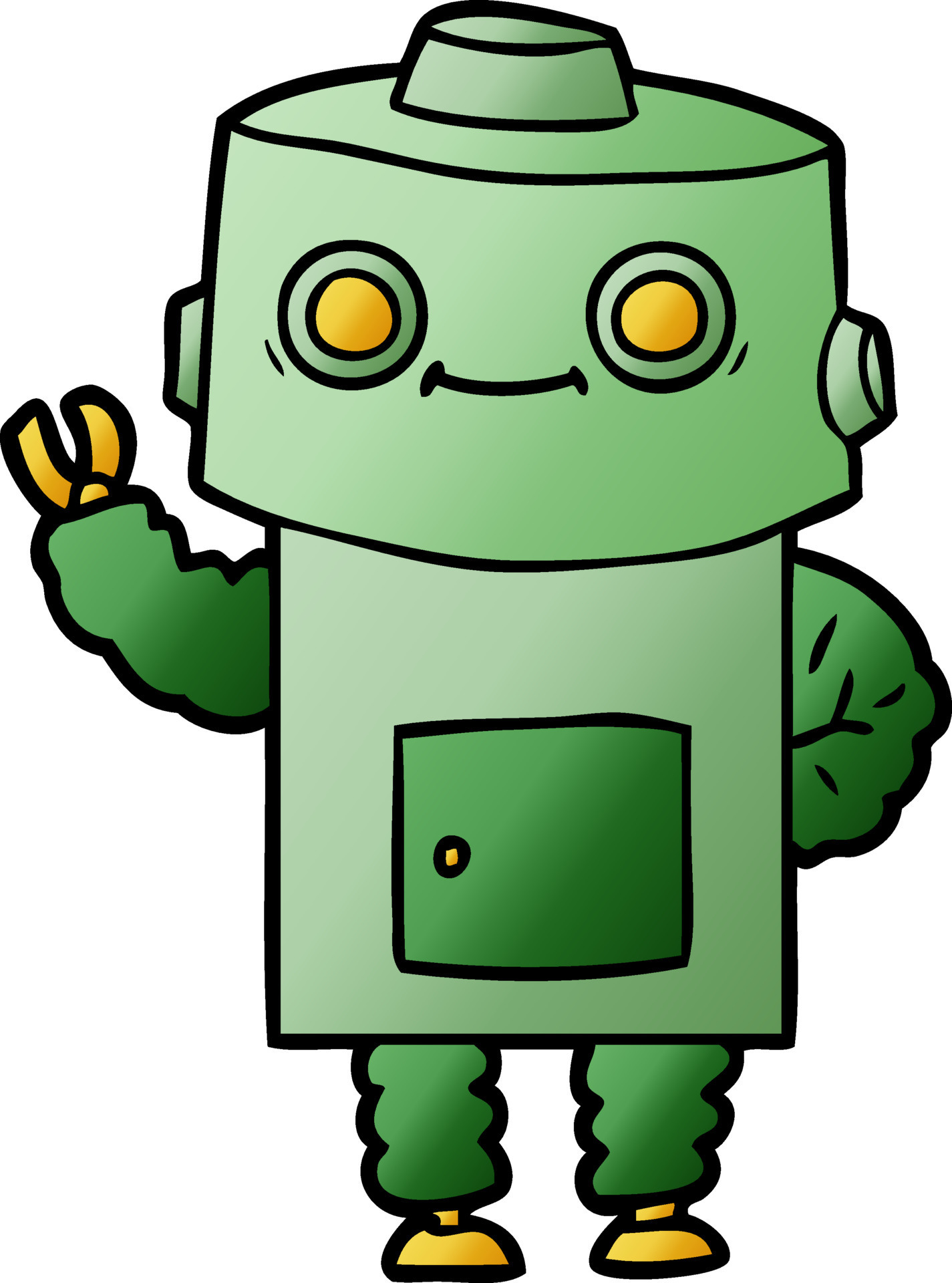 Vector cartoon robot 12477043 Vector Art at Vecteezy Vector cartoon robot 12477043 Vector Art at Vecteezy