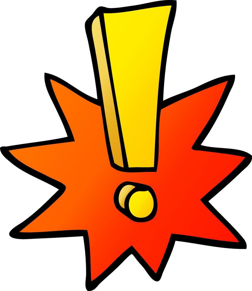 vector gradient illustration cartoon exclamation mark 12478264 Vector ... vector gradient illustration cartoon exclamation mark 12478264 Vector ...