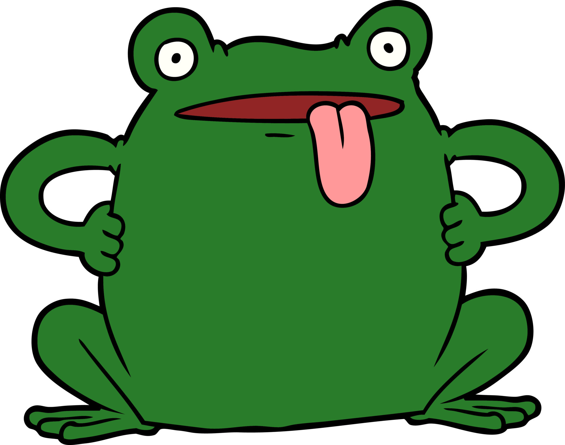 Vector cartoon toad 12481415 Vector Art at Vecteezy