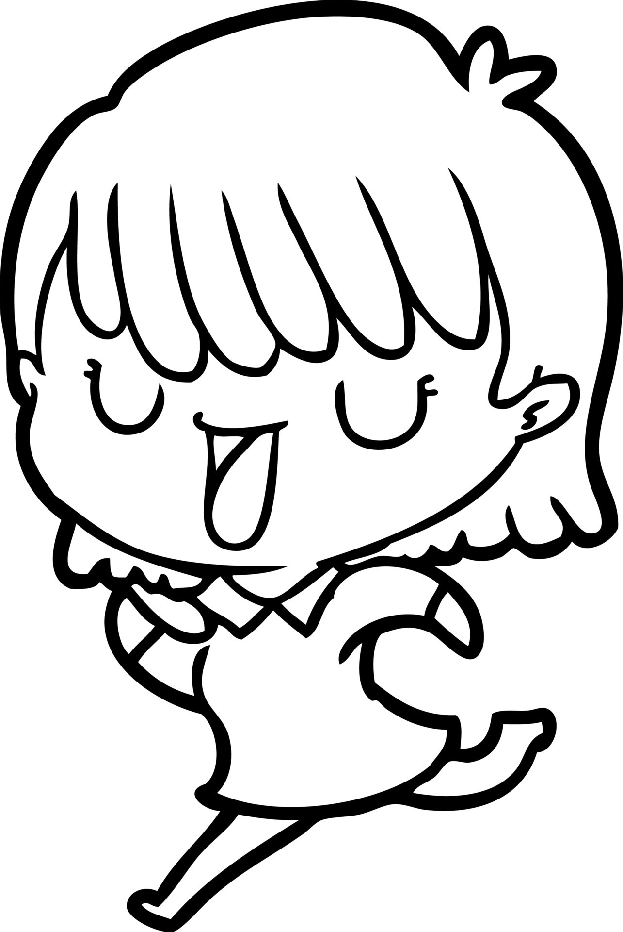 Cartoon Woman Character 12481933 Vector Art At Vecteezy