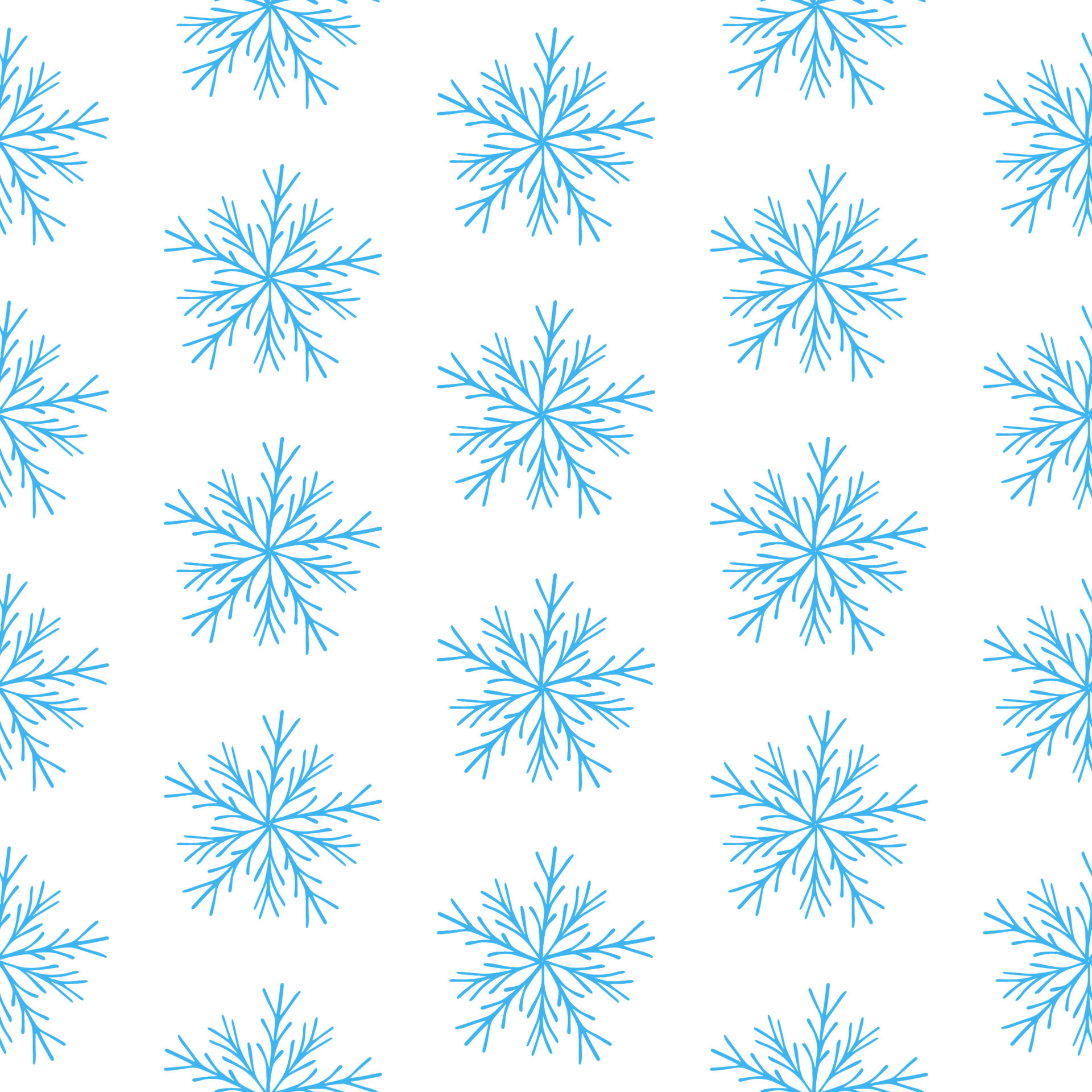 Vector seamless pattern of snowflakes on a light background 12483358 ...