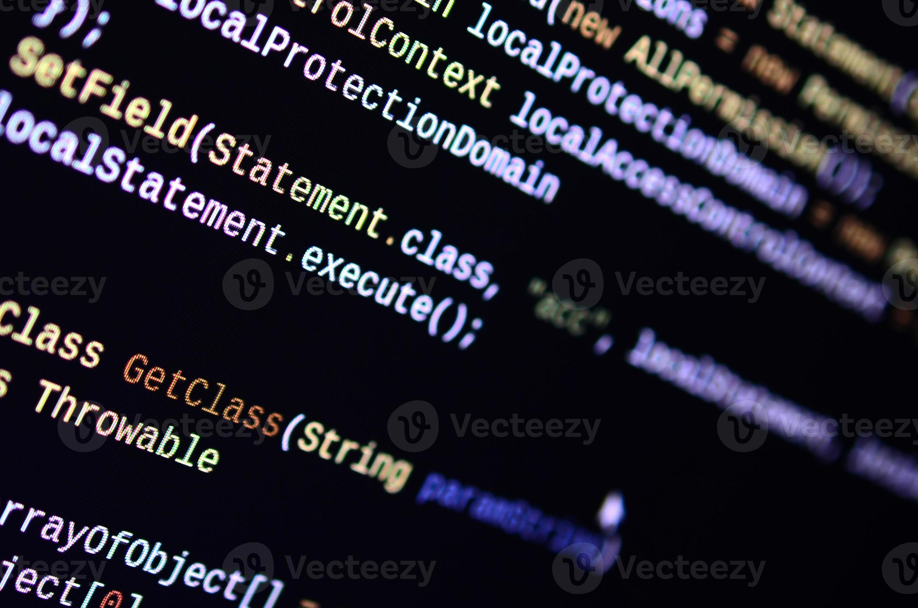 Macro Shot Of The Command Line On The Monitor Of The Office Computer The Concept Of The 