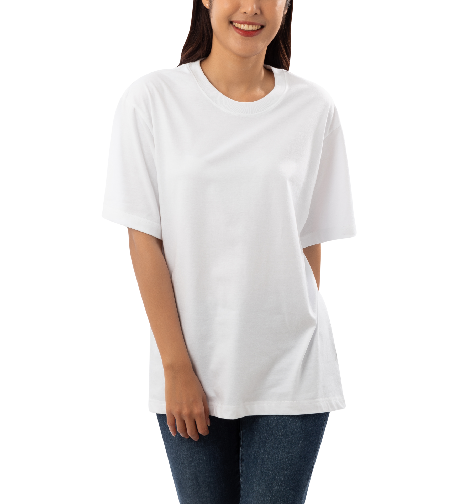 Young woman in white oversize T shirt mockup cutout, Png file 12487295 PNG Young woman in white oversize T shirt mockup cutout, Png file 12487295 PNG