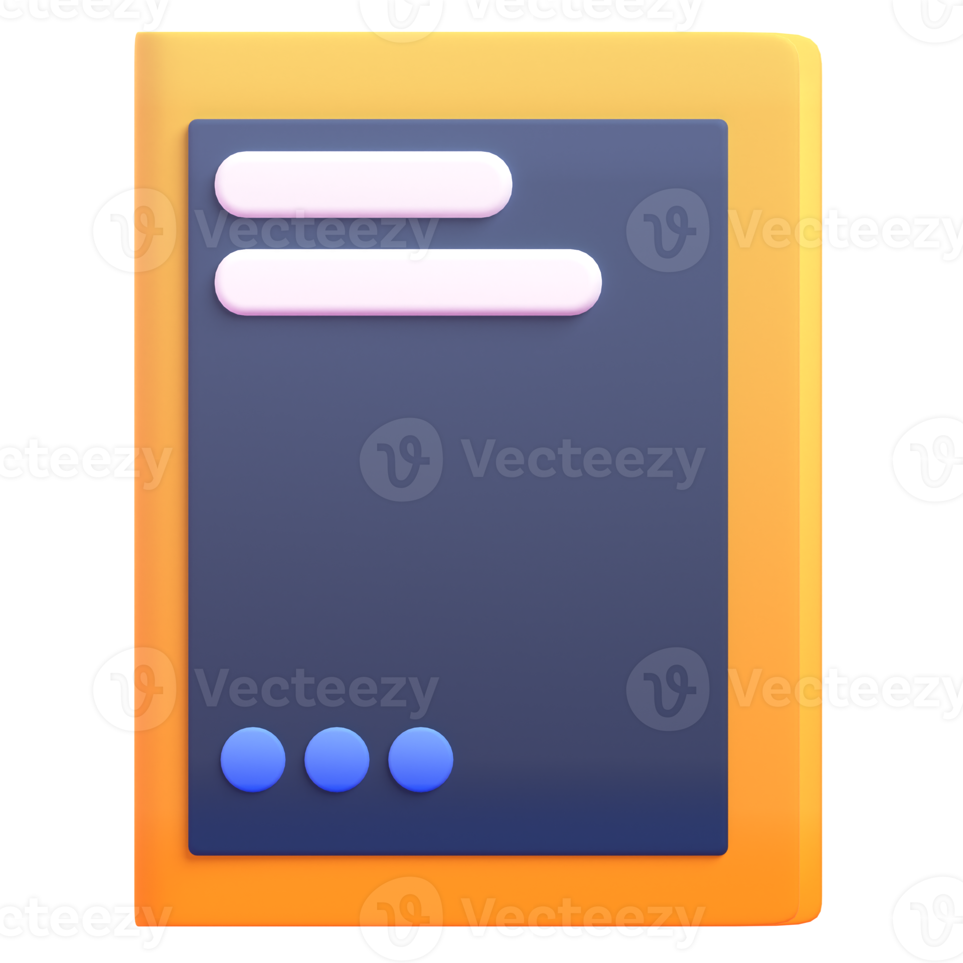 Book in 3d render for graphic asset web presentation or other 12488125 PNG