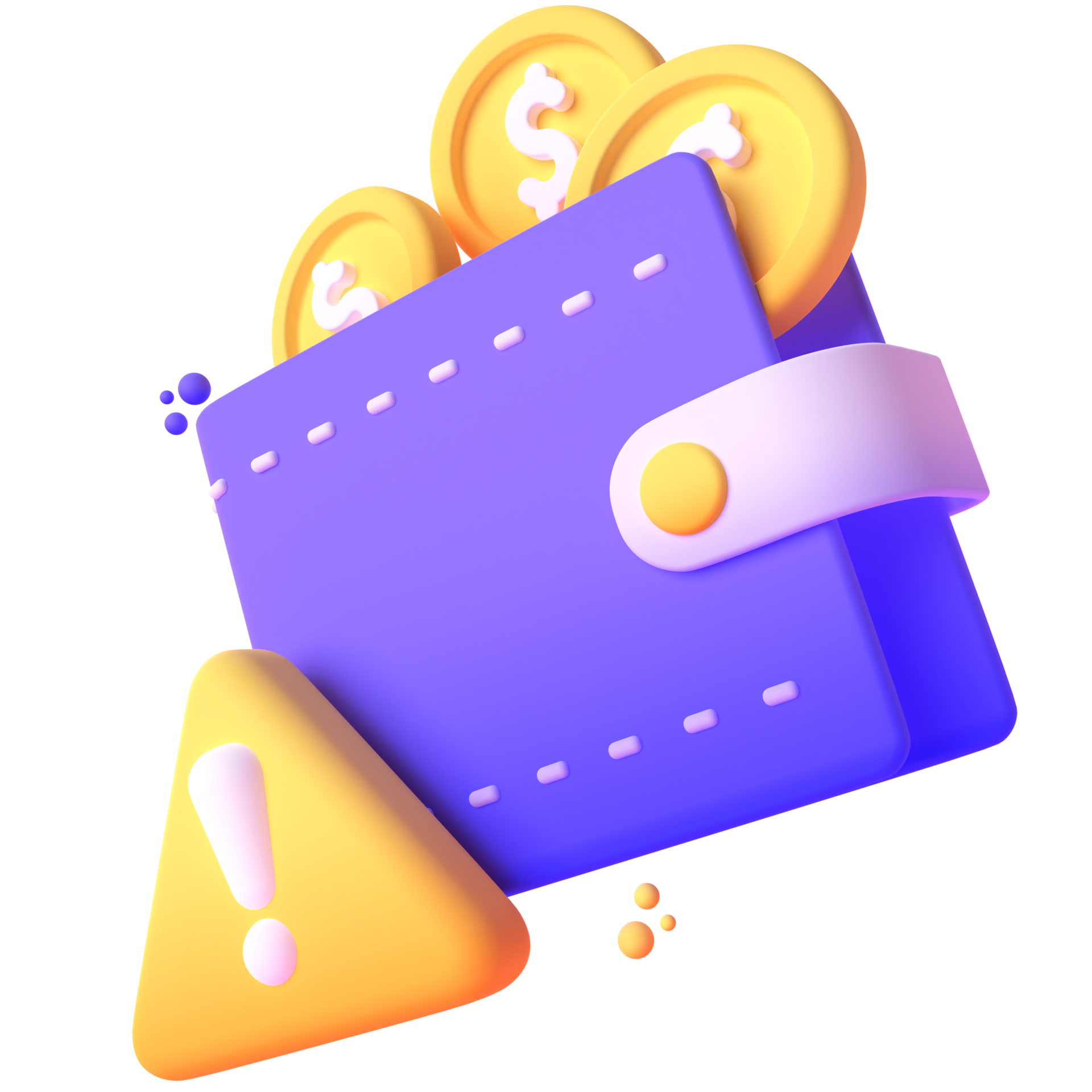 Wallet in 3d render for graphic asset web presentation or other 12488560 PNG