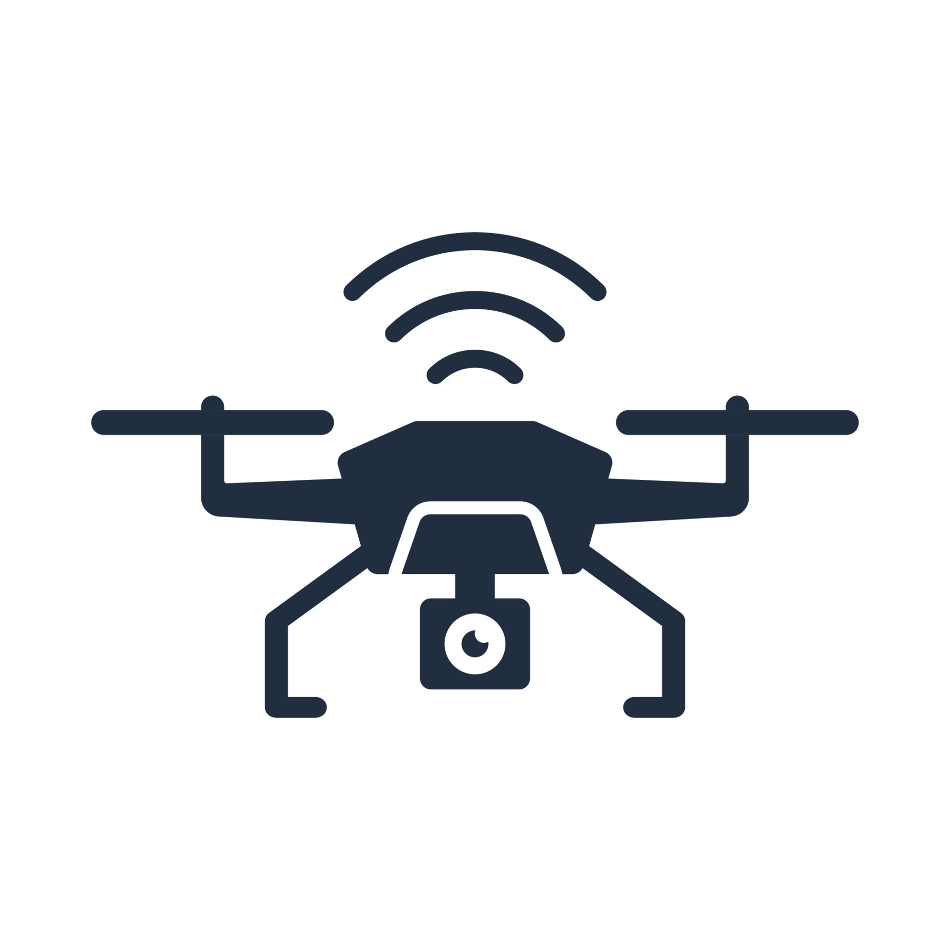 Drone With A Camera Icon Flat Design Element 12490350 Vector Art At