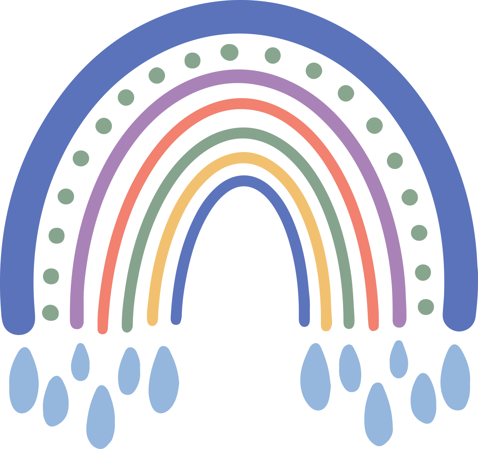 Colorful rainbow pattern Illustration 12496737 PNG