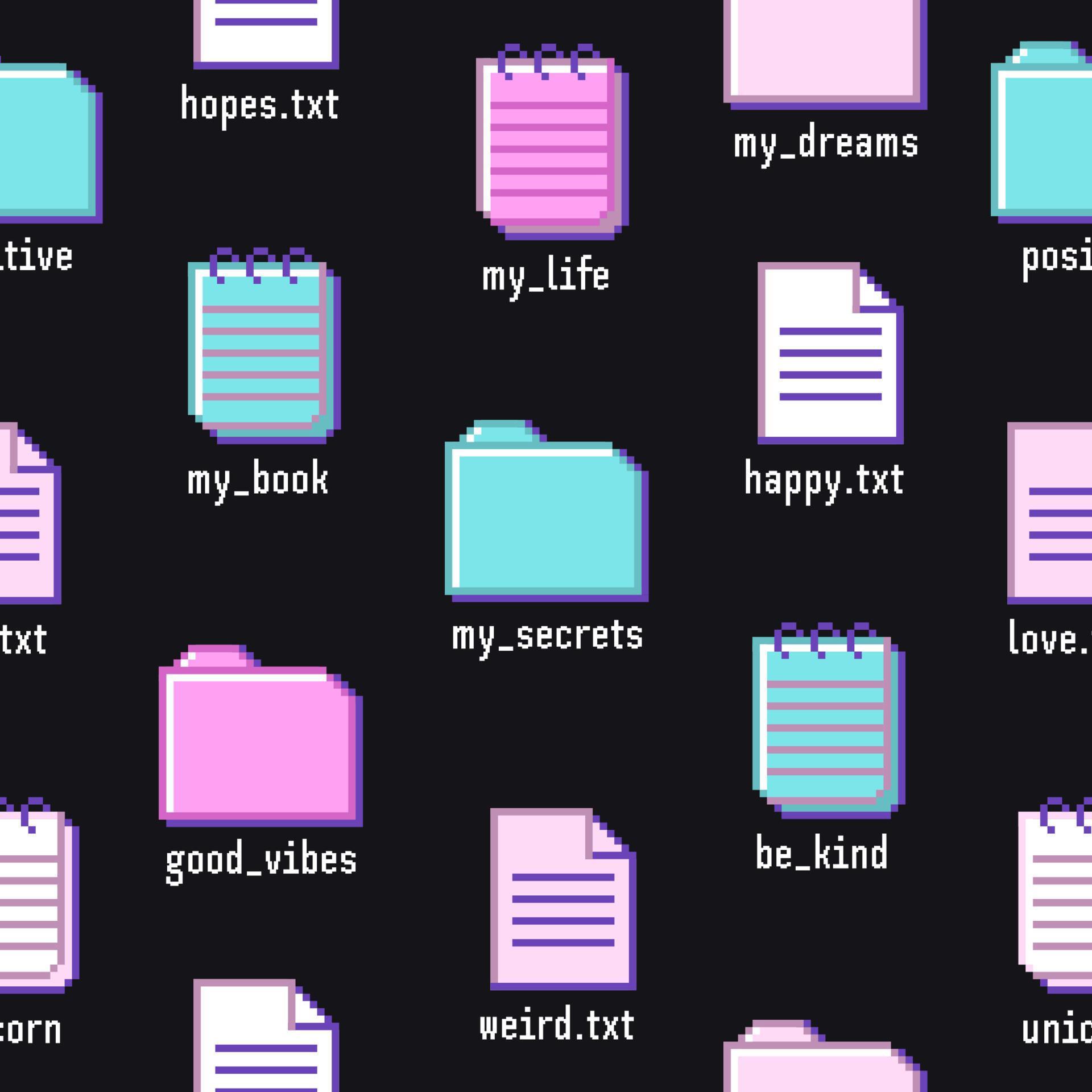 Old computer aestethic 1980s -1990s. Seamless pattern with retro pc ...