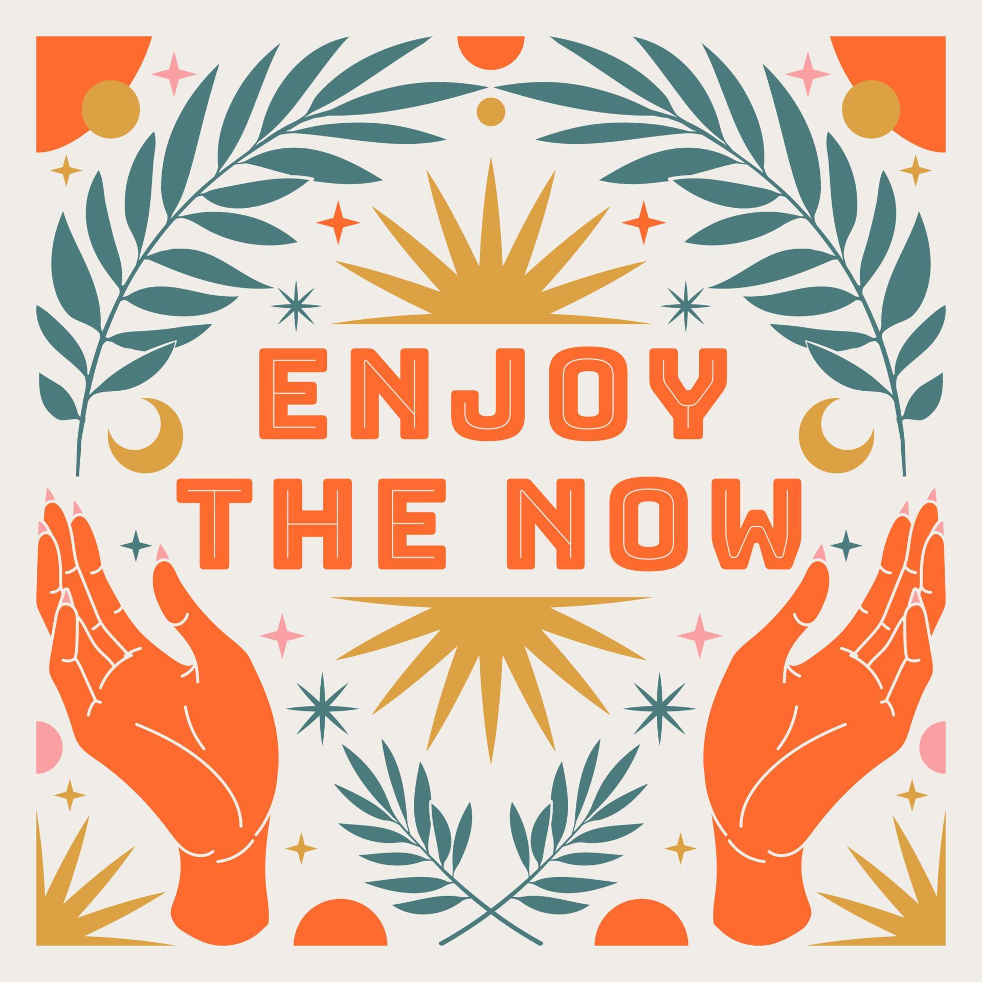 Boho mystical poster with inspirational quote trendy bohemian celestial ...