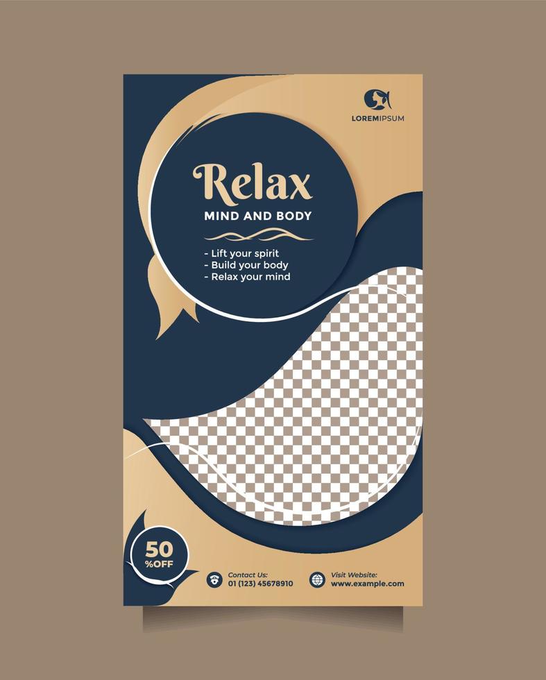 Creative And Modern Beauty Care Center Promotion Design Social Media Story Post And Banner