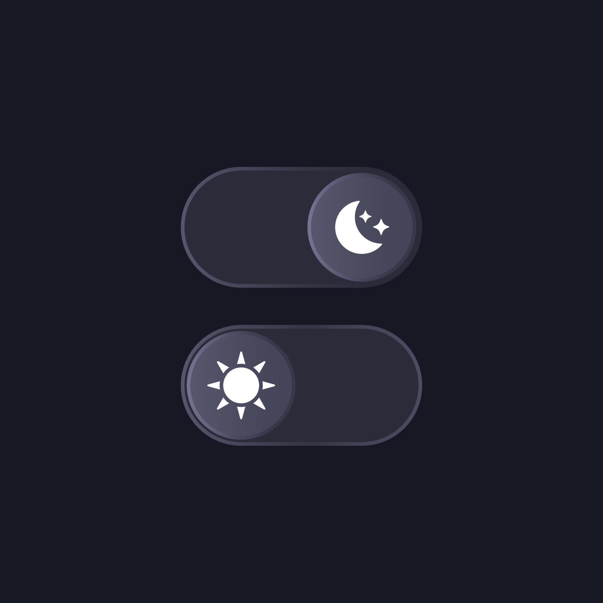 dark mode and light mode, vector design 12507830 Vector Art at Vecteezy