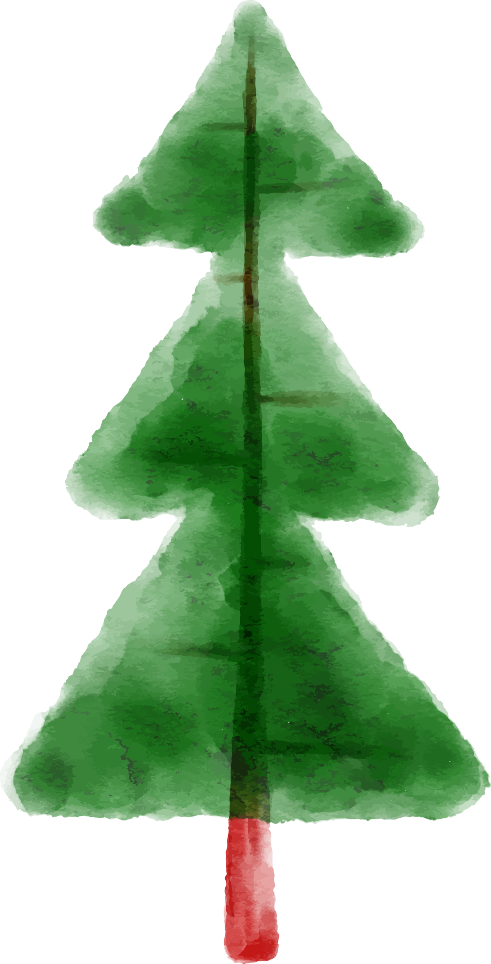 Watercolor Pine Tree Clip Art 12509225 Png