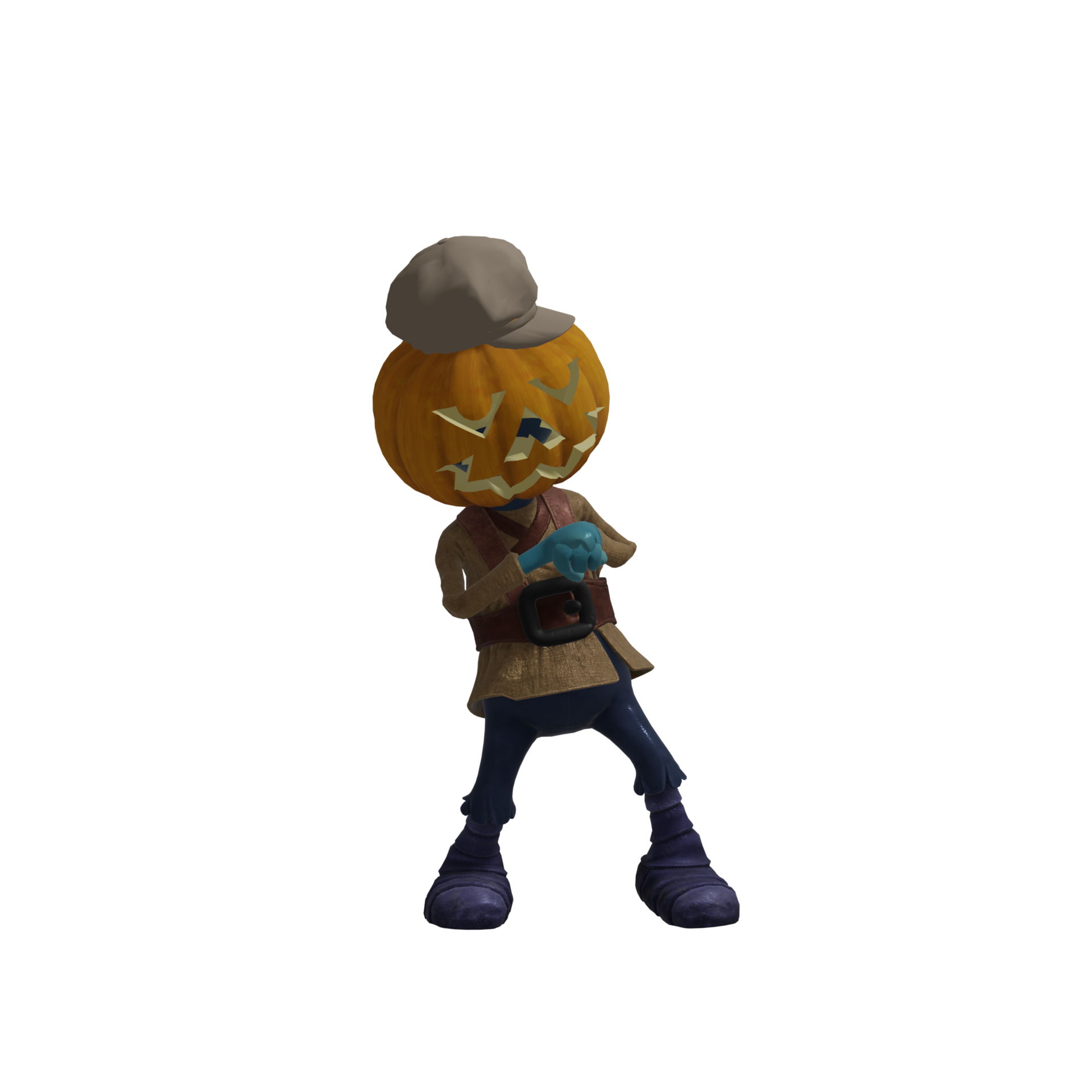 pose de monstruo de calabaza halloween 12518405 PNG