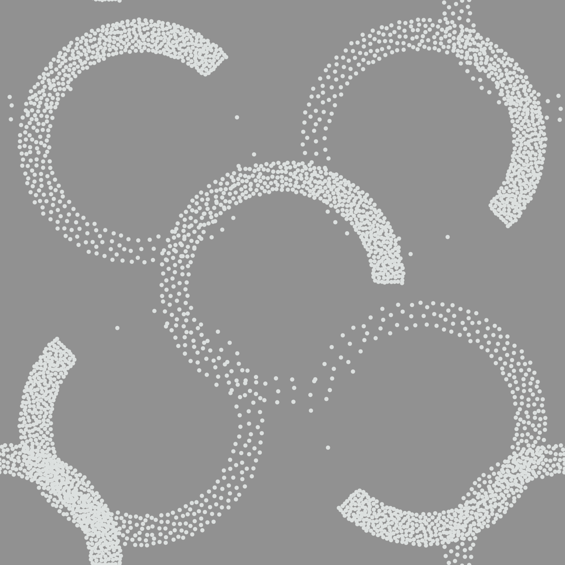 Stipple Seamless Pattern In Retro Style On Grey Background Vector
