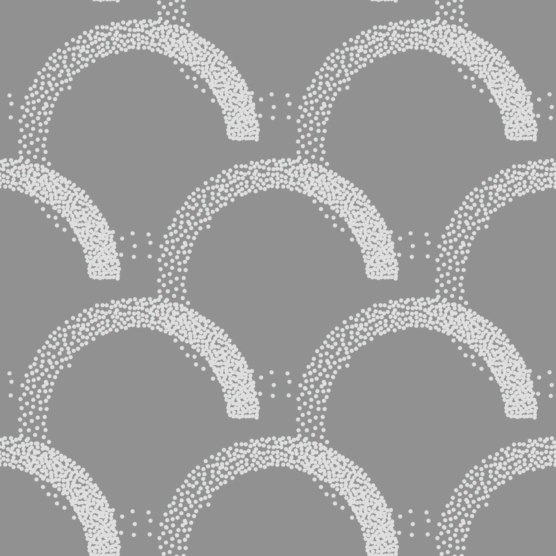 Stipple Seamless Pattern In Retro Style On Grey Background Vector