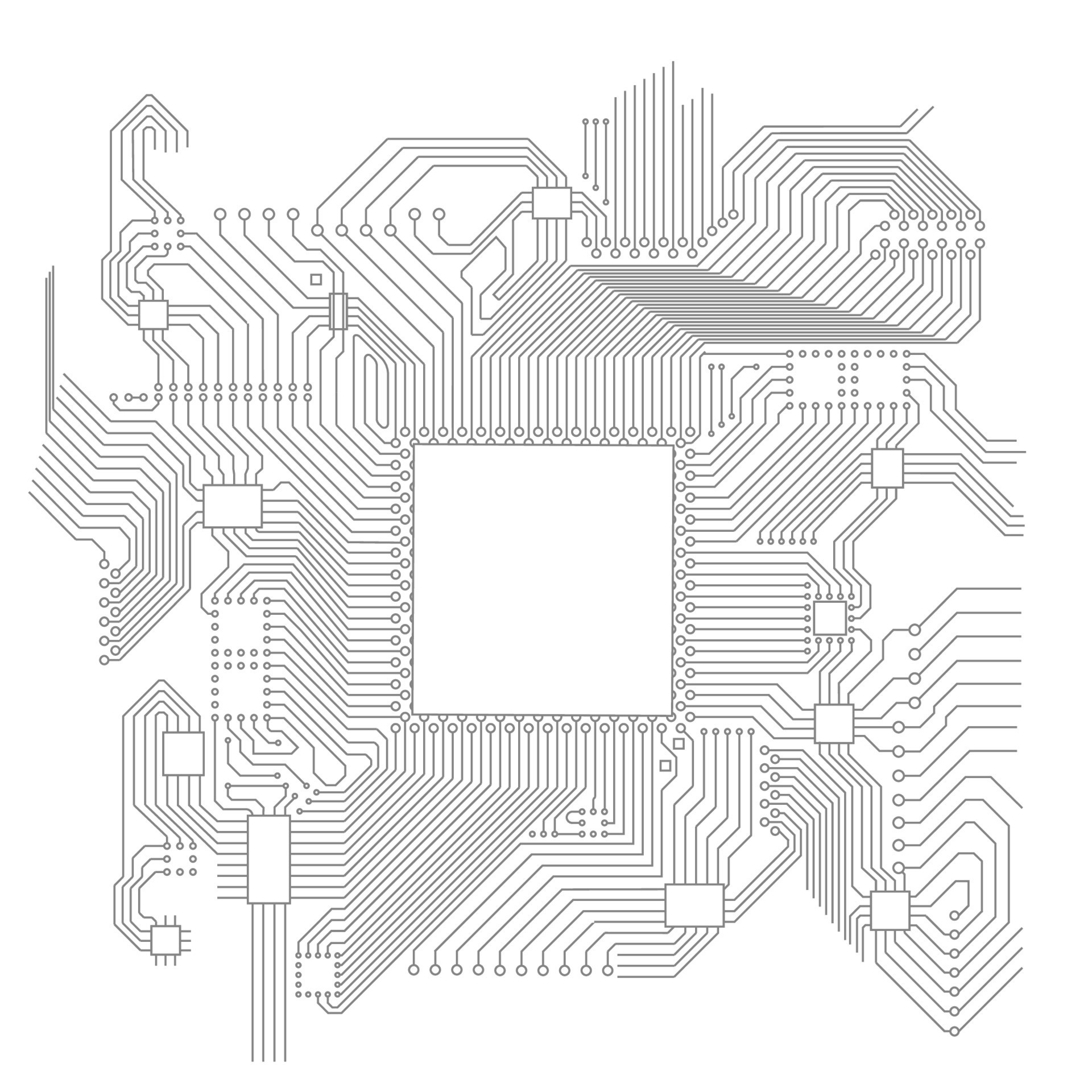 Circuit board vector illustration. Vector electronic circuit high tech ...