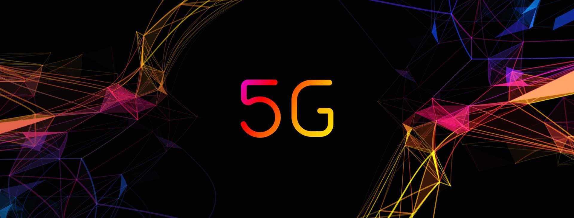 5g network technology background. Vector 5g data transfer concept. EPS ...
