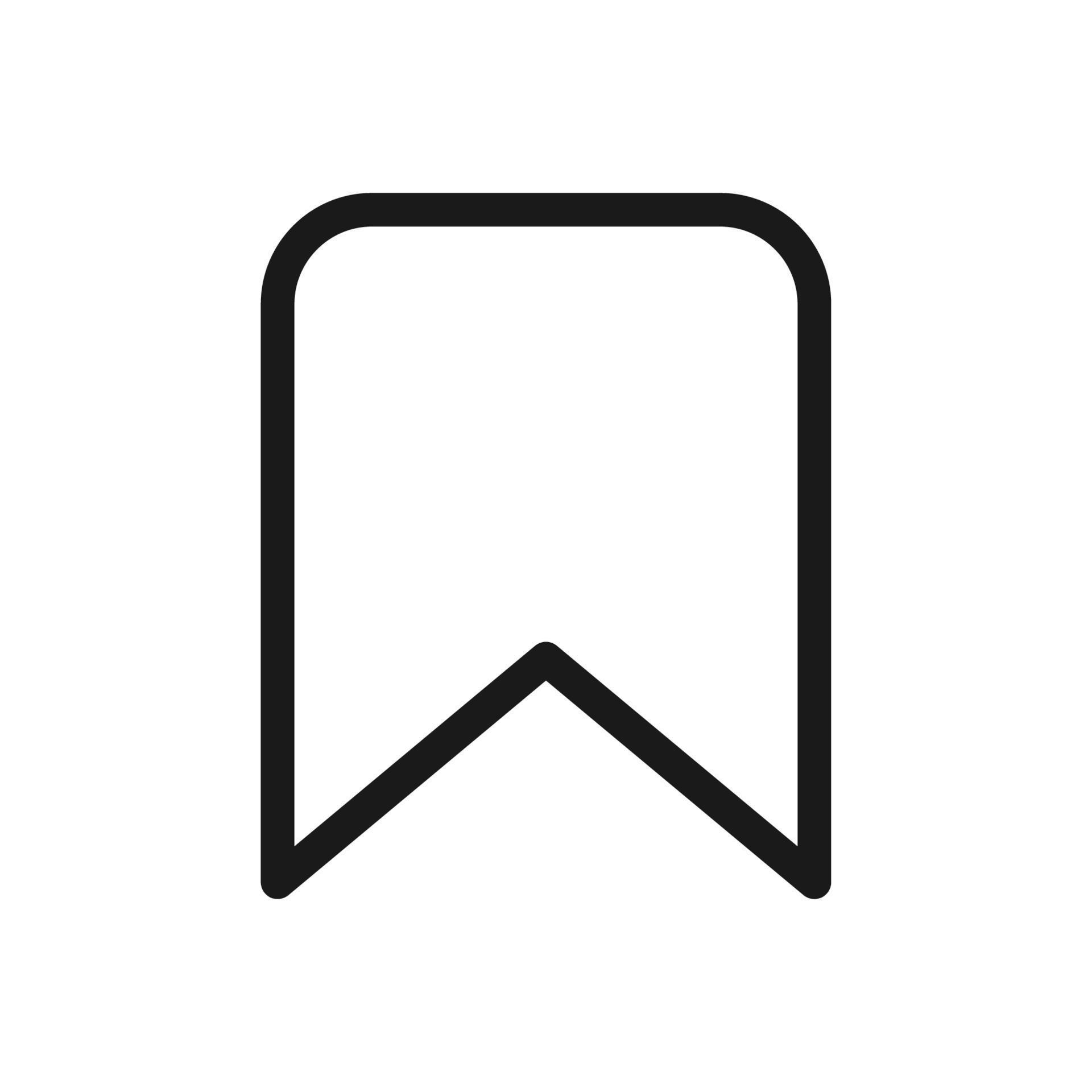 Simple save Icon Isolated On White Background. Bookmark Symbol Modern ...