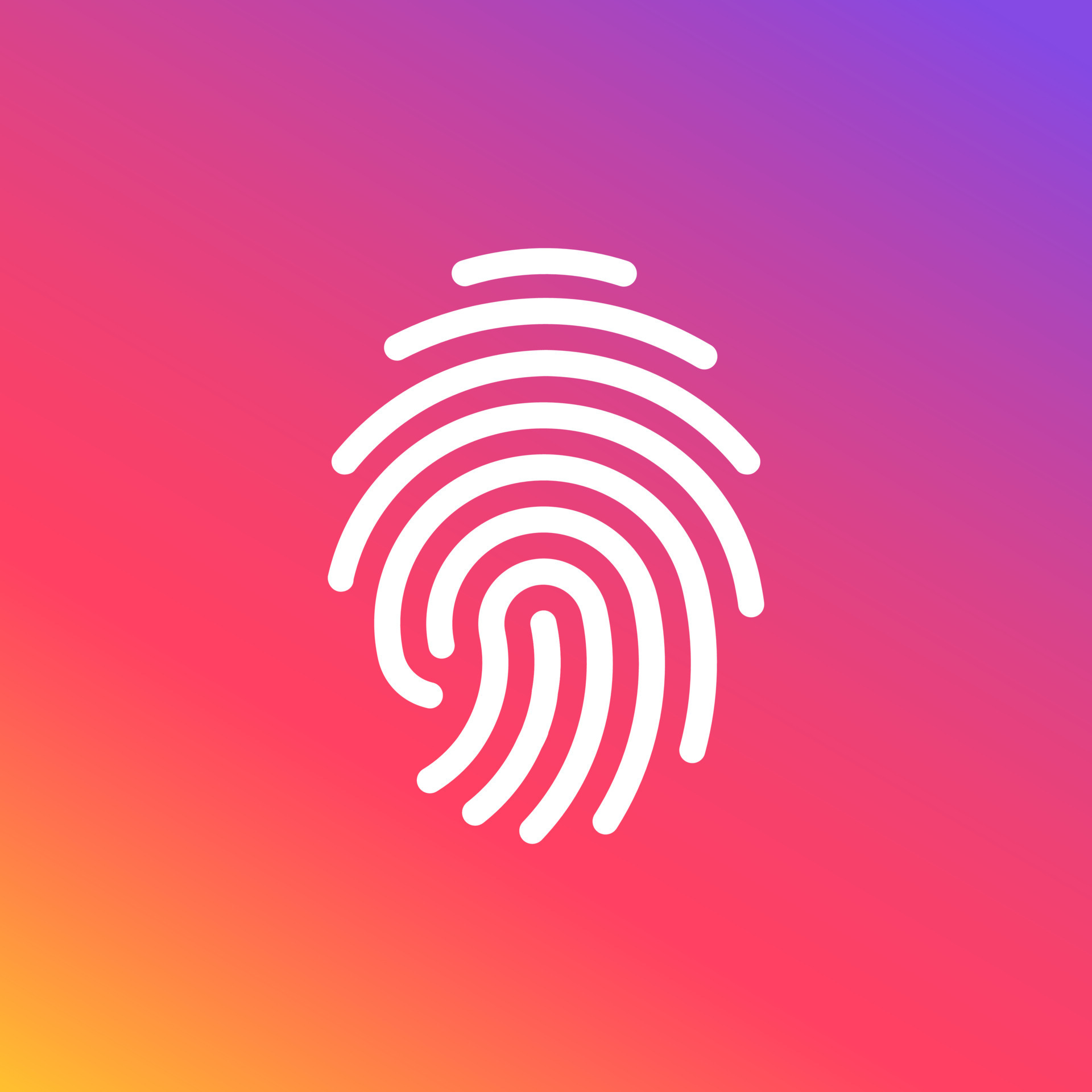 Fingerprint Scanning Identification System Icon Vector 12528060 Vector Art At Vecteezy