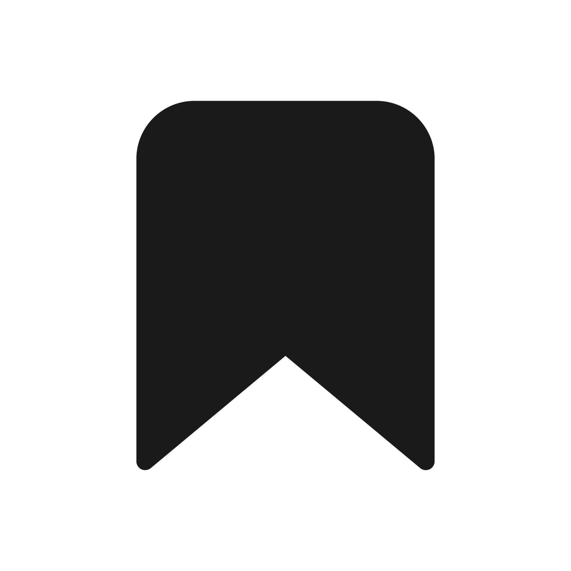 Simple save Icon Isolated On White Background. Bookmark Symbol Modern ...