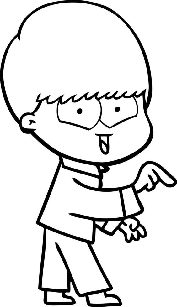 Niño Feliz De Dibujos Animados 12538612 Vector En Vecteezy