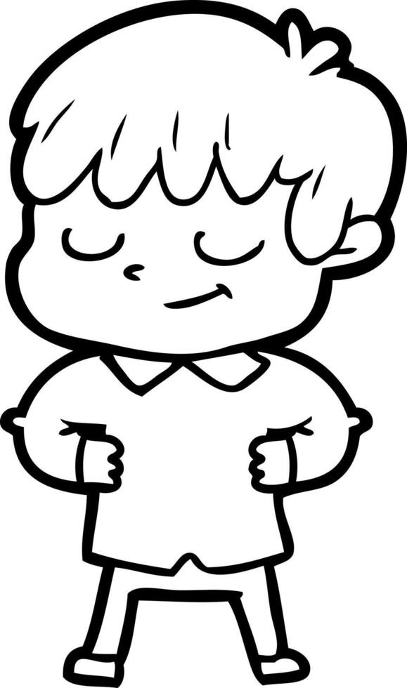 Niño Feliz De Dibujos Animados 12538969 Vector En Vecteezy