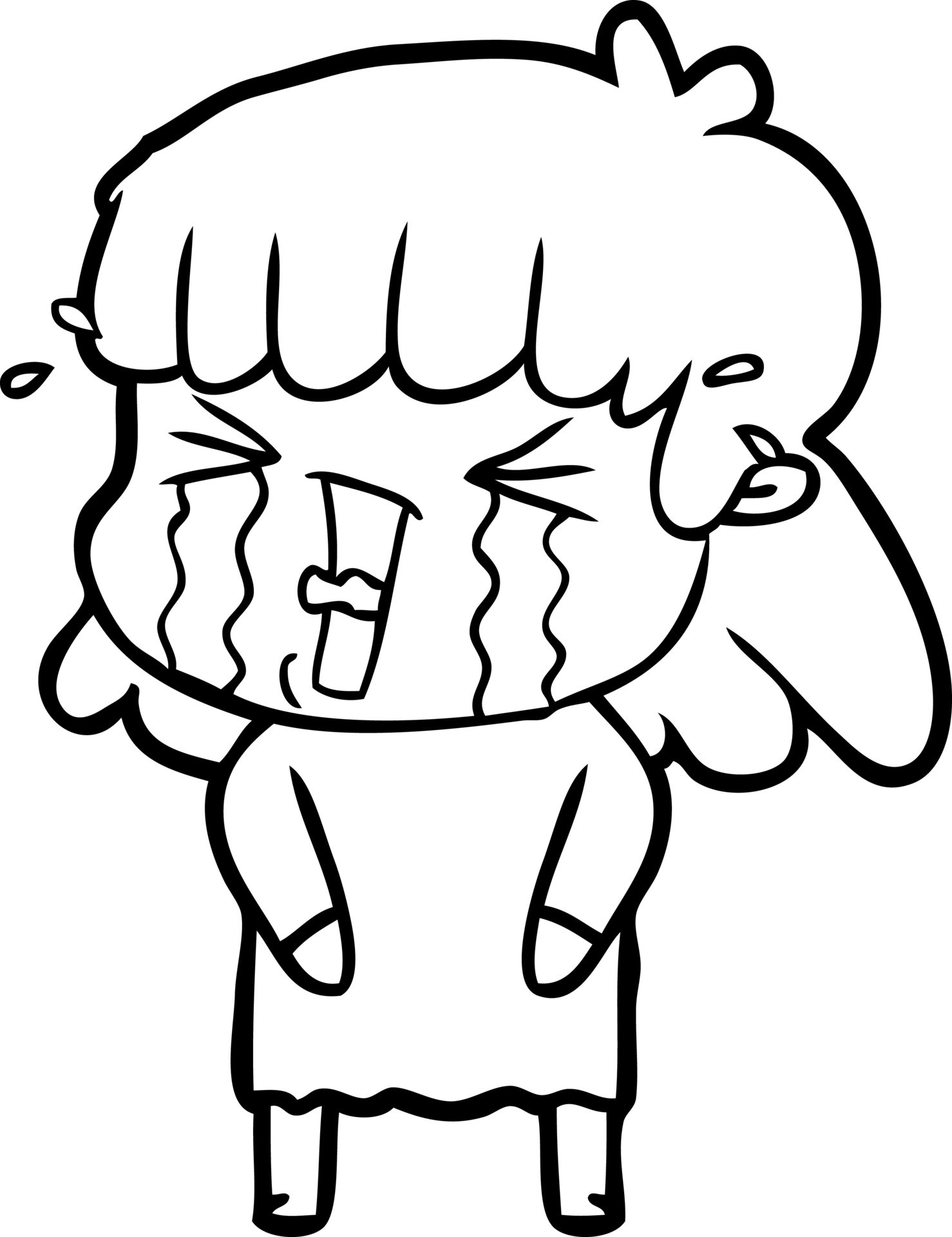 Cartoon Woman Character 12539016 Vector Art At Vecteezy