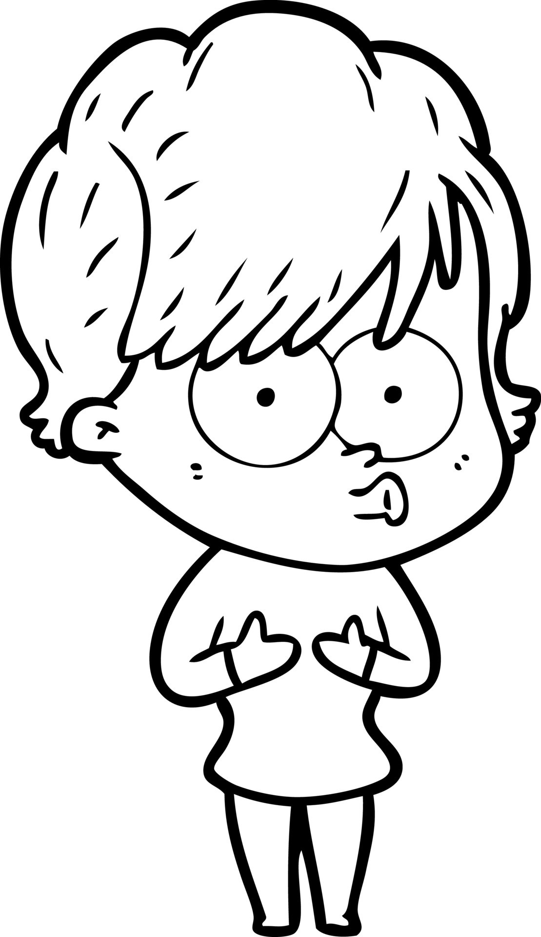 Cartoon Woman Character 12539228 Vector Art At Vecteezy