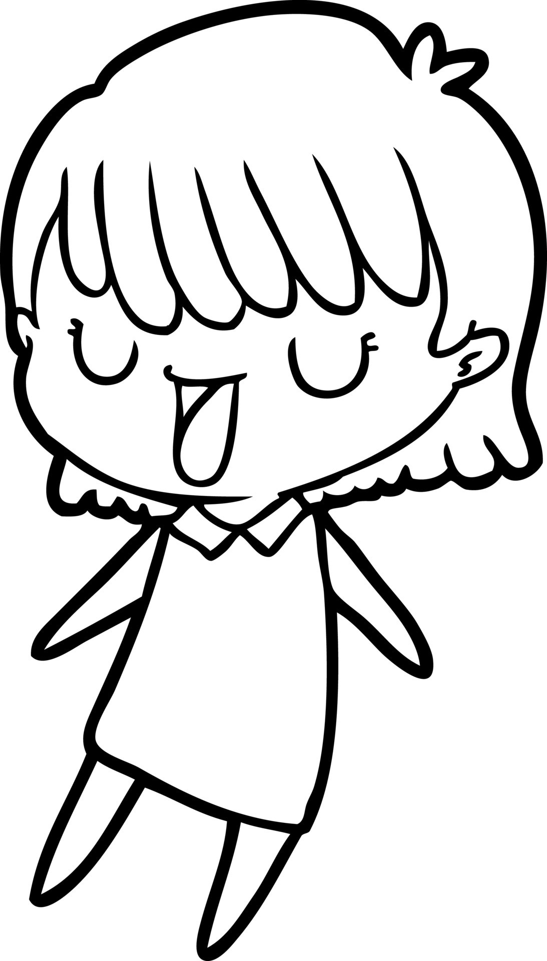 Cartoon Woman Character 12539519 Vector Art At Vecteezy