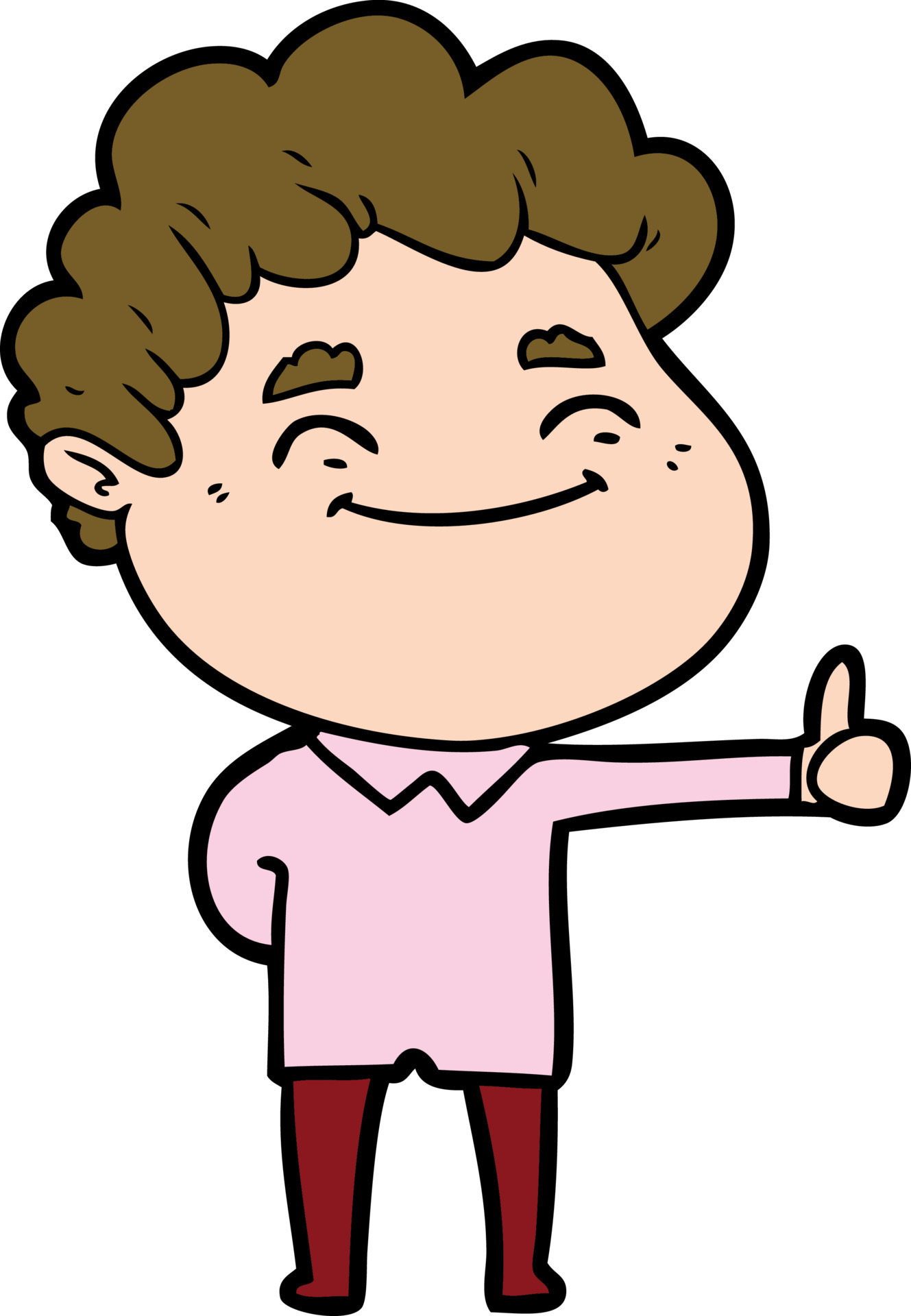 hombre amable de dibujos animados 12543562 Vector en Vecteezy