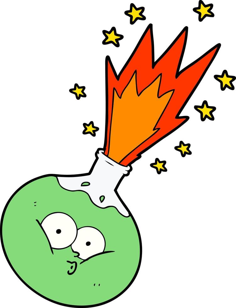 poción de dibujos animados explotando 12544651 Vector en Vecteezy