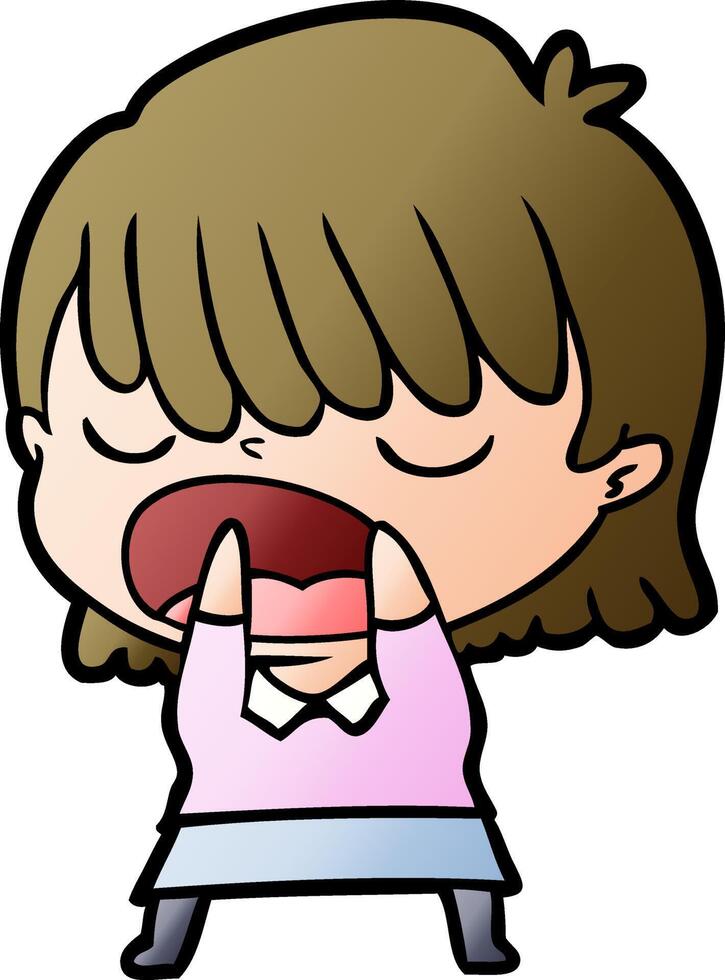 cartoon woman talking loudly 12546156 Vector Art at Vecteezy cartoon woman talking loudly 12546156 Vector Art at Vecteezy