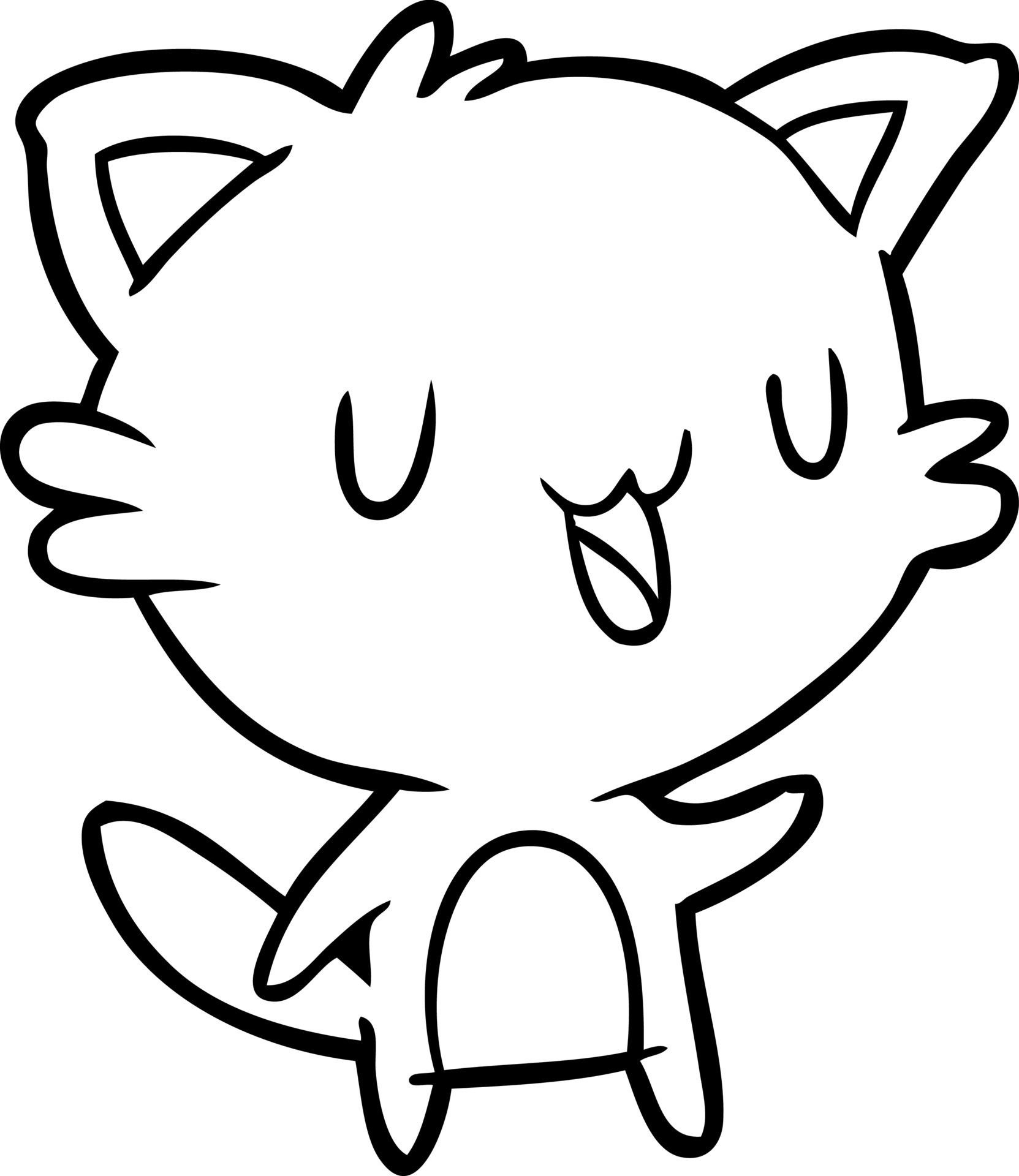 Line Drawing Of A Happy Cat 12549185 Vector Art At Vecteezy line-drawing-of-a-happy-cat-12549185-vector-art-at-vecteezy