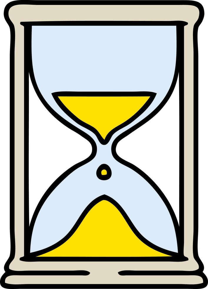 Dibujos Animados De Un Reloj De Arena Corriendo Arena 12550041 Vector En Vecteezy