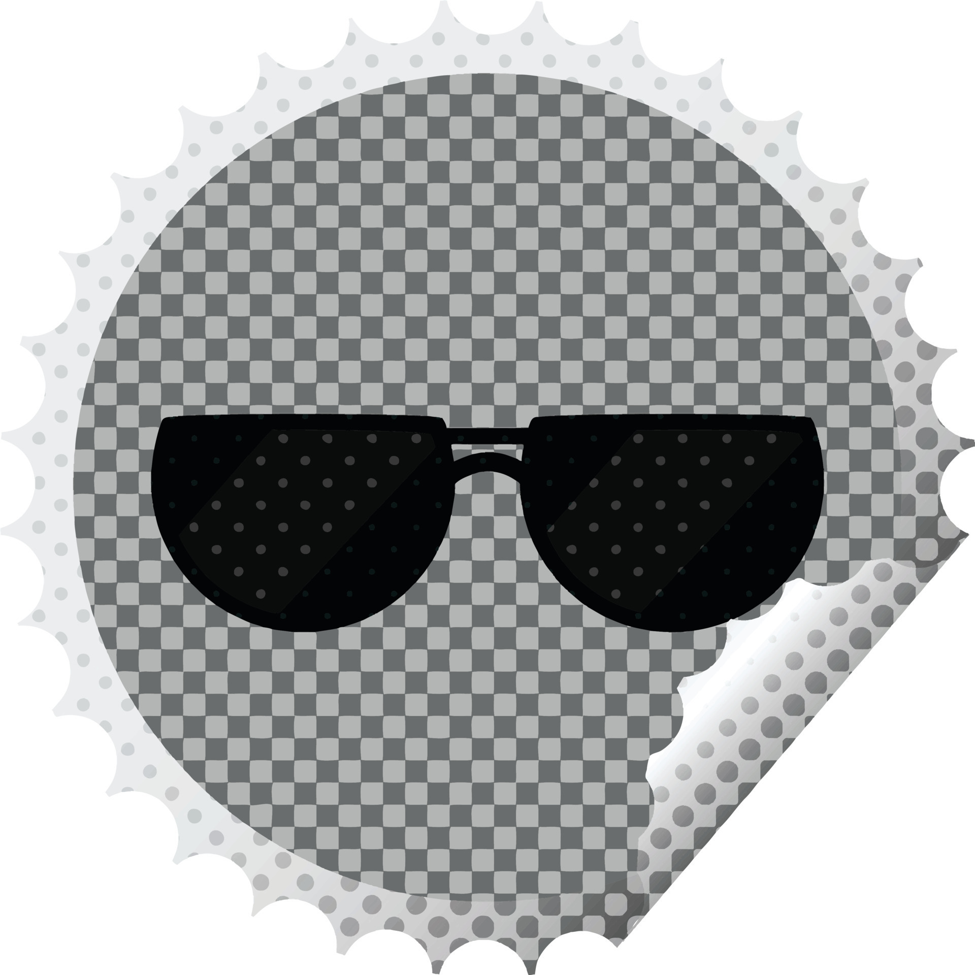 Sunglasses Graphic Vector Illustration Round Sticker Stamp 12551097 Vector Art At Vecteezy