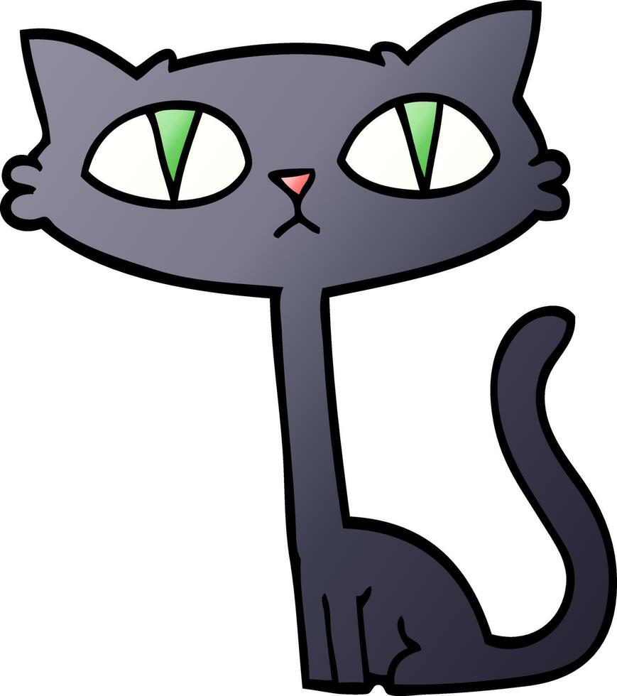 vector gradient illustration cartoon halloween black cat 12551465 ... vector gradient illustration cartoon halloween black cat 12551465 ...