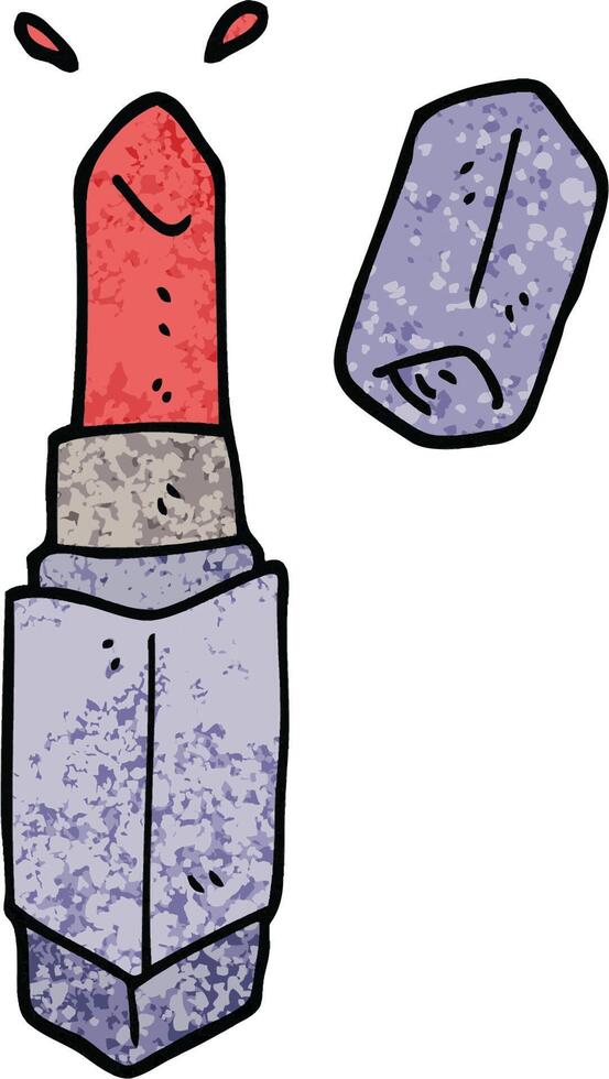 Grunge Textured Illustration Cartoon Lipstick 12552207 Vector Art At