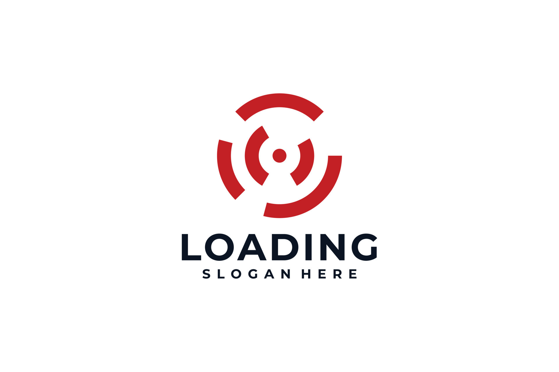 Loading download round digital abstract logo design 12561190 Vector Art ...