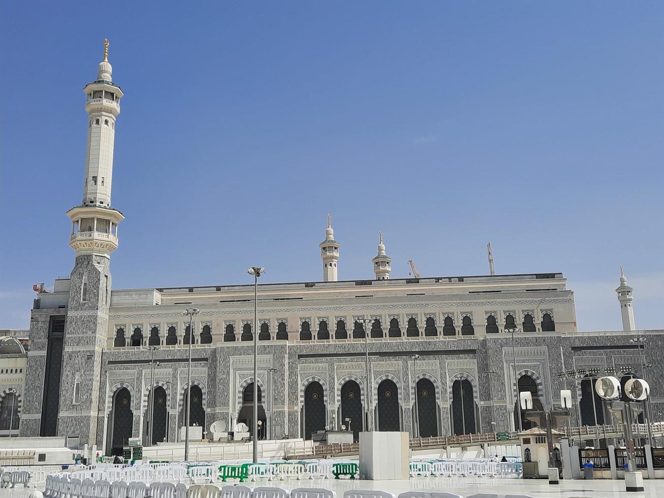 Mecca, Saudi Arabia, Sep 2022 - Beautiful outside view of Masjid Al Haram, Mecca. The exterior ...