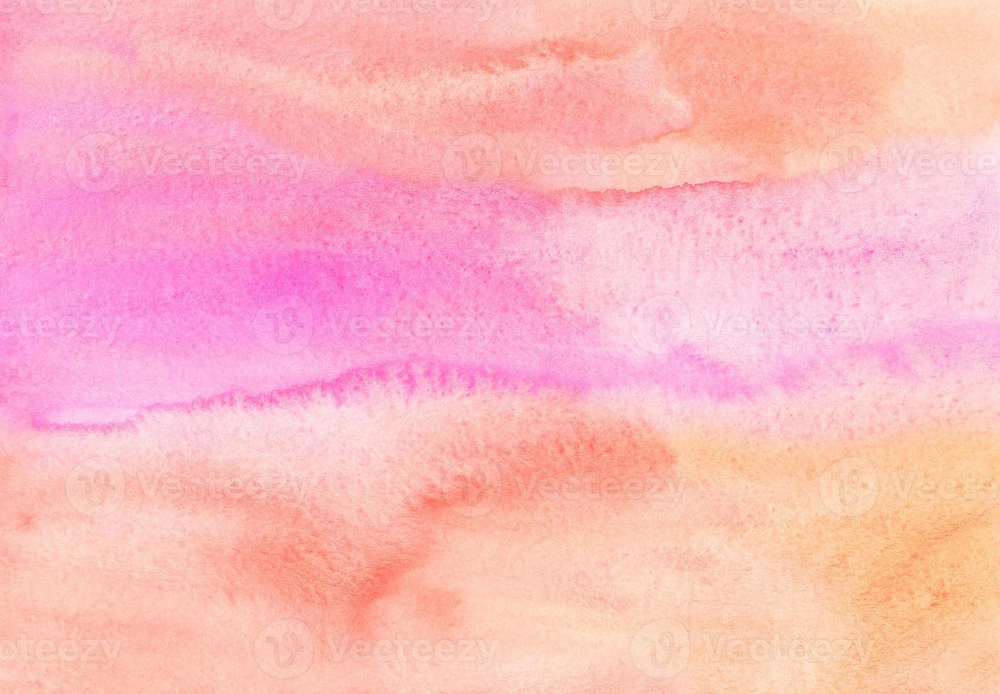 Watercolor light pink and peach color background painting. Watercolour ...
