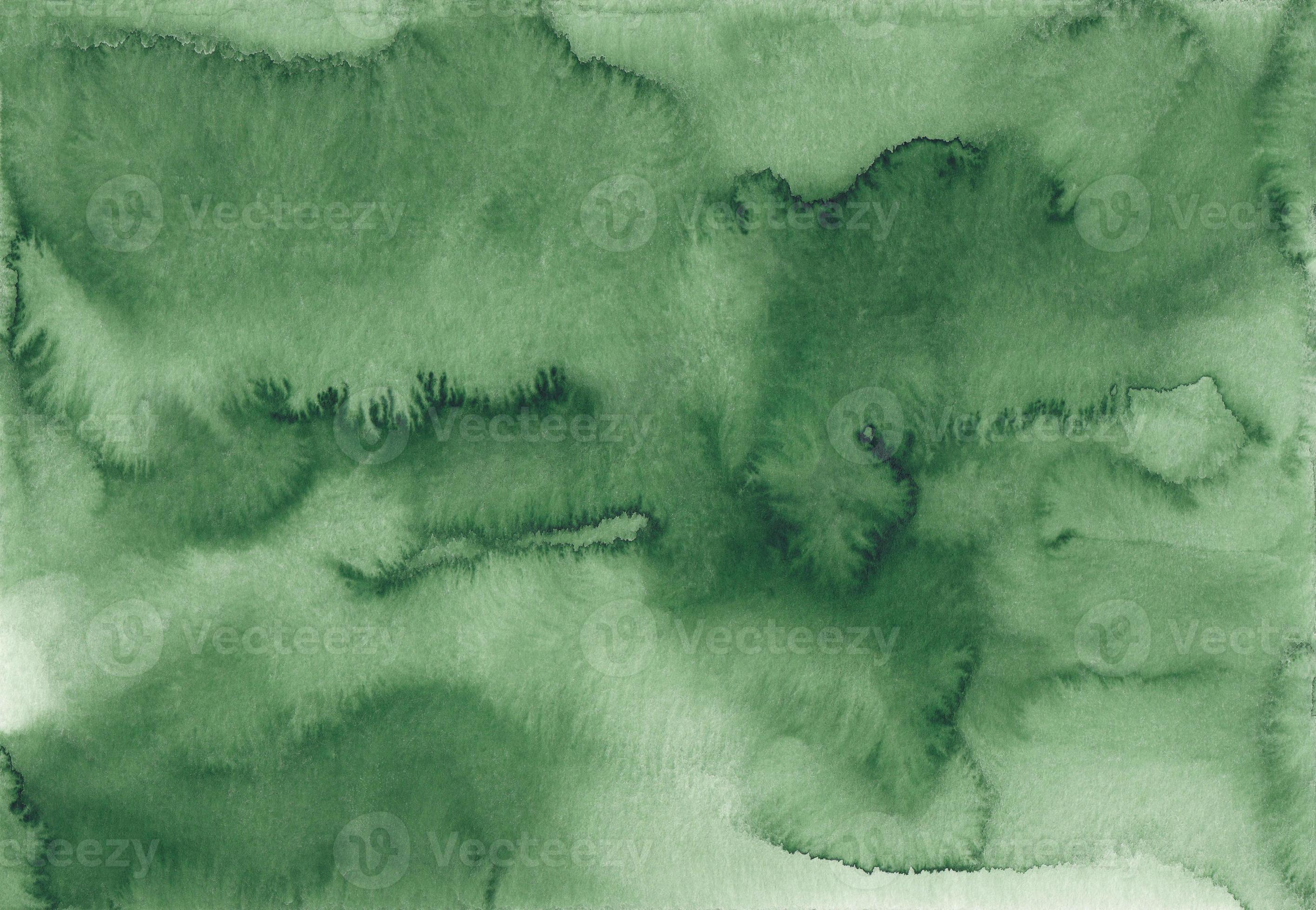 Abstract green watercolor background texture, hand painted. Artistic ...