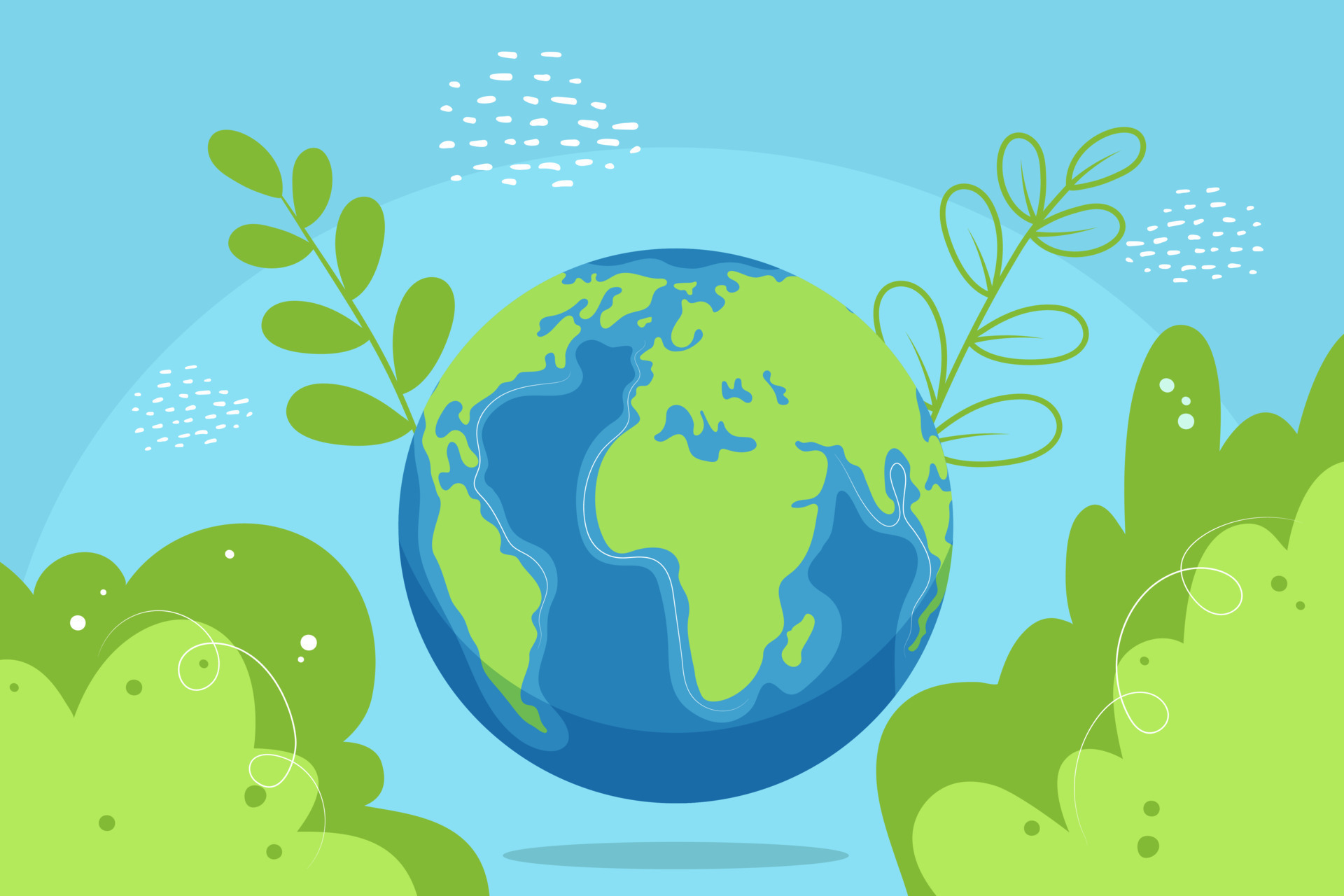 Planet earth, take care of the earth 12569078 Vector Art at Vecteezy