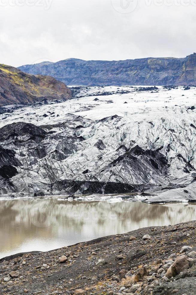 glaciar solheimajokull en islandia en otoño 12570378 Foto de stock en Vecteezy