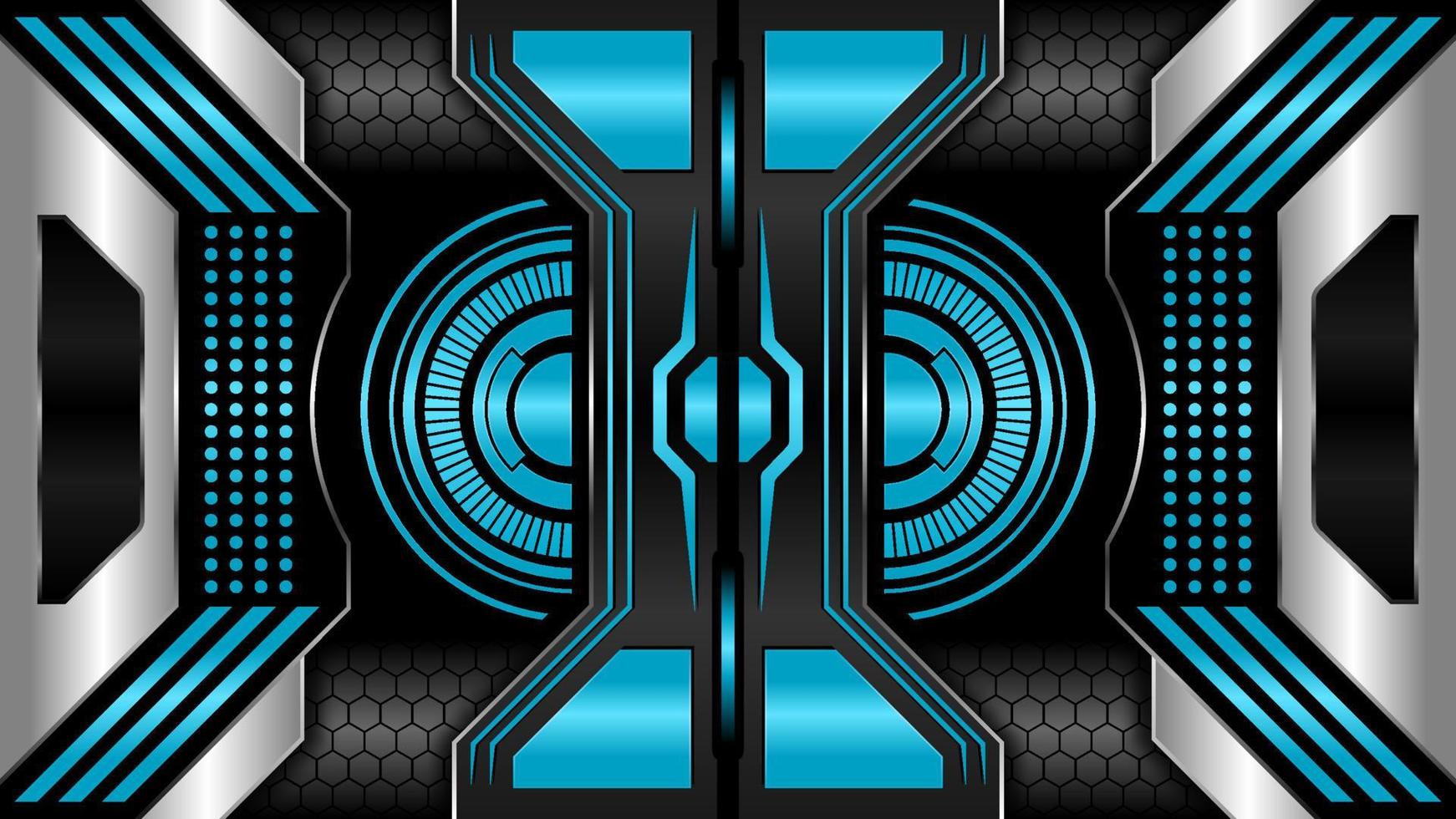 futuristic technology metallic sky blue color abstract background ...