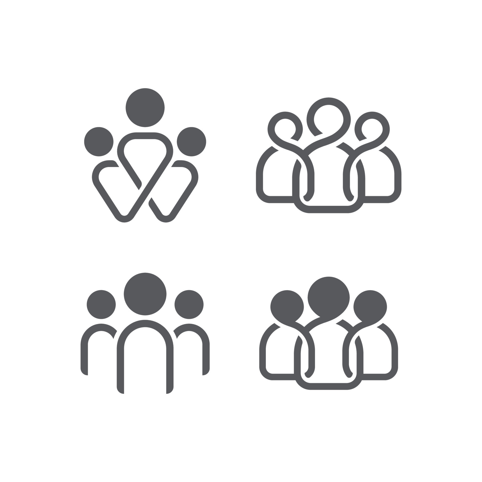 people icon linear pack, team leader icon, team leader icon illustration, team leader vector ...
