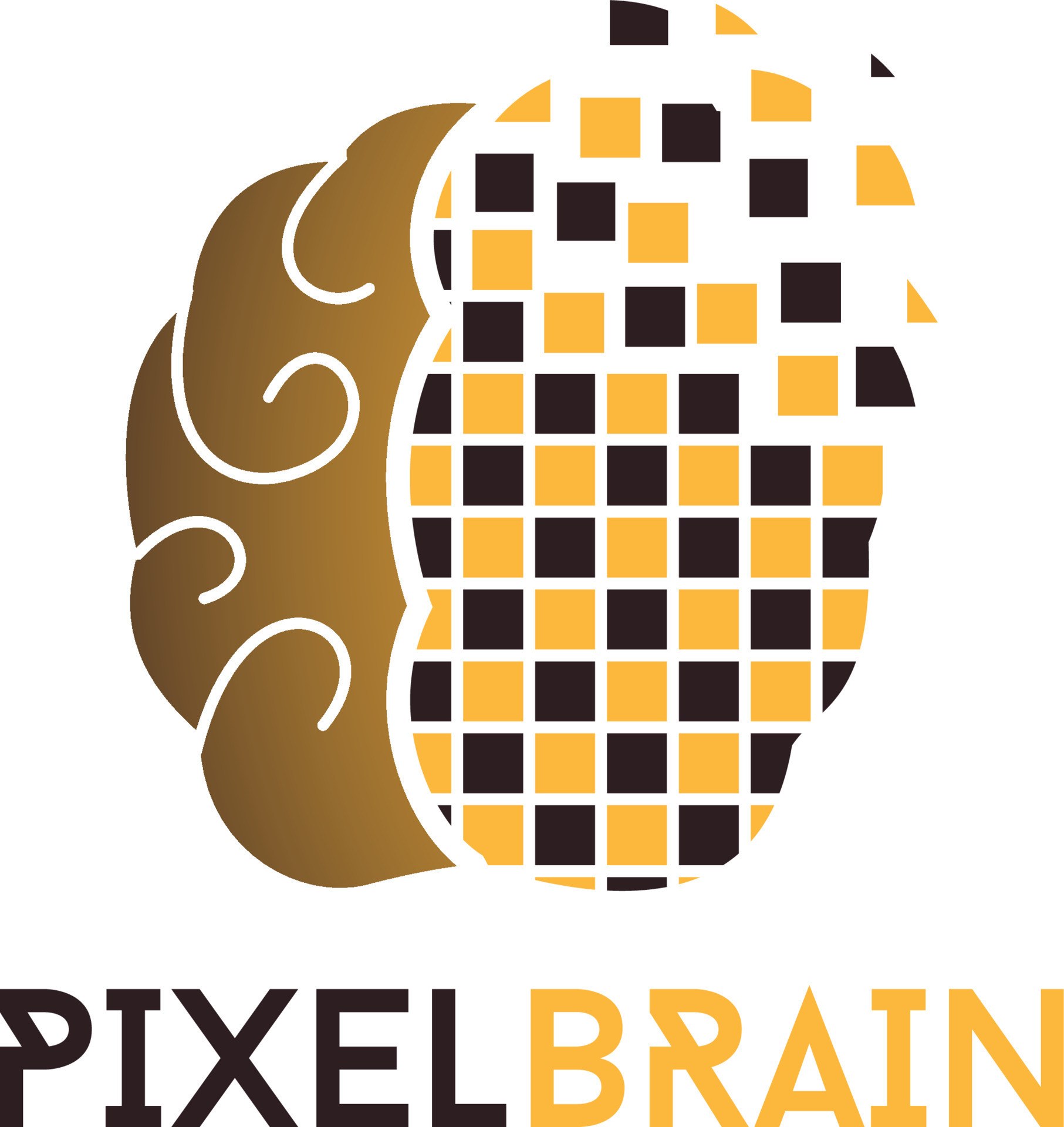 Electronic brain logo design. Digital brain logo design template. smart ...