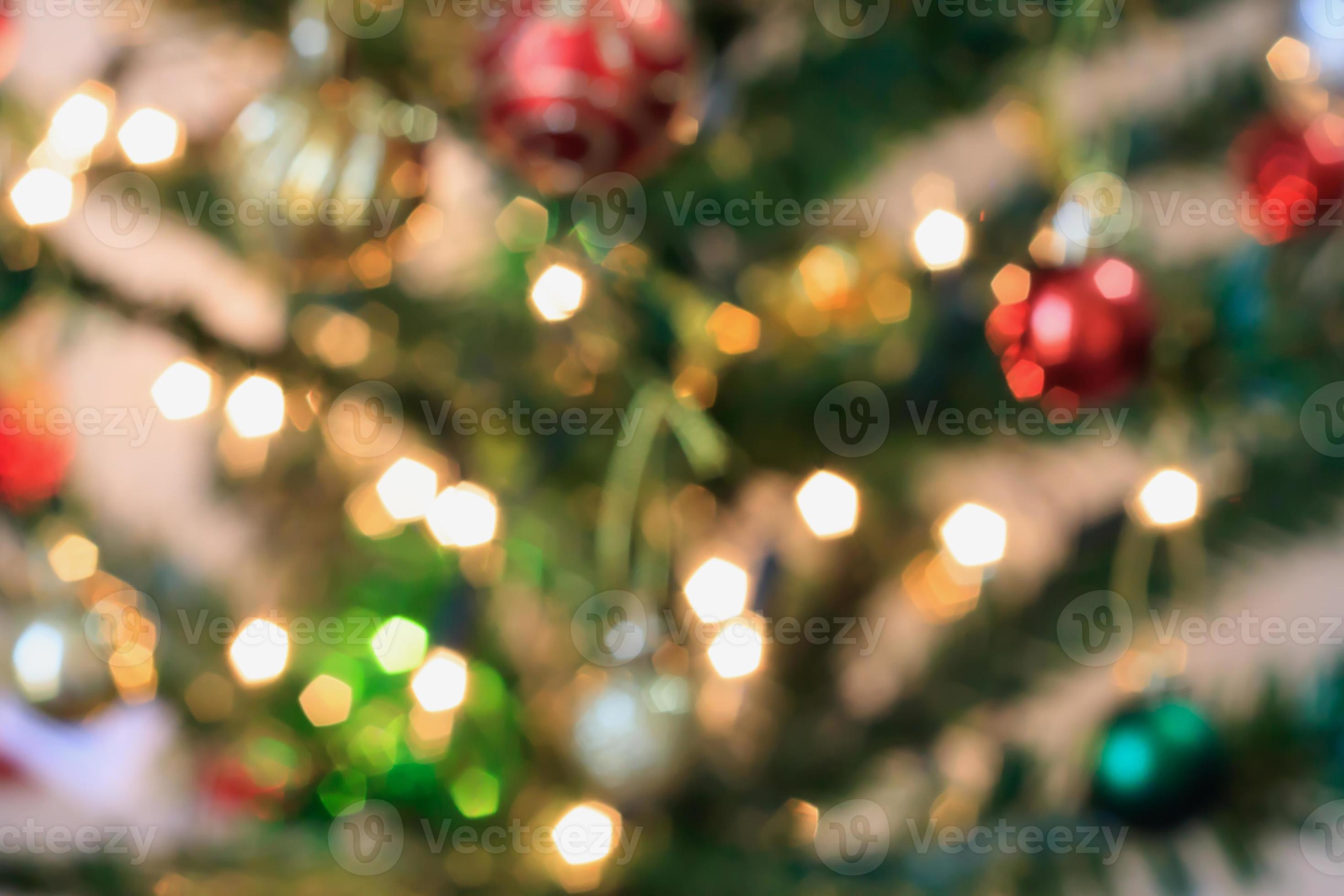 Christmas tree with bokeh light blur background 12580031 Stock Photo at Vecteezy