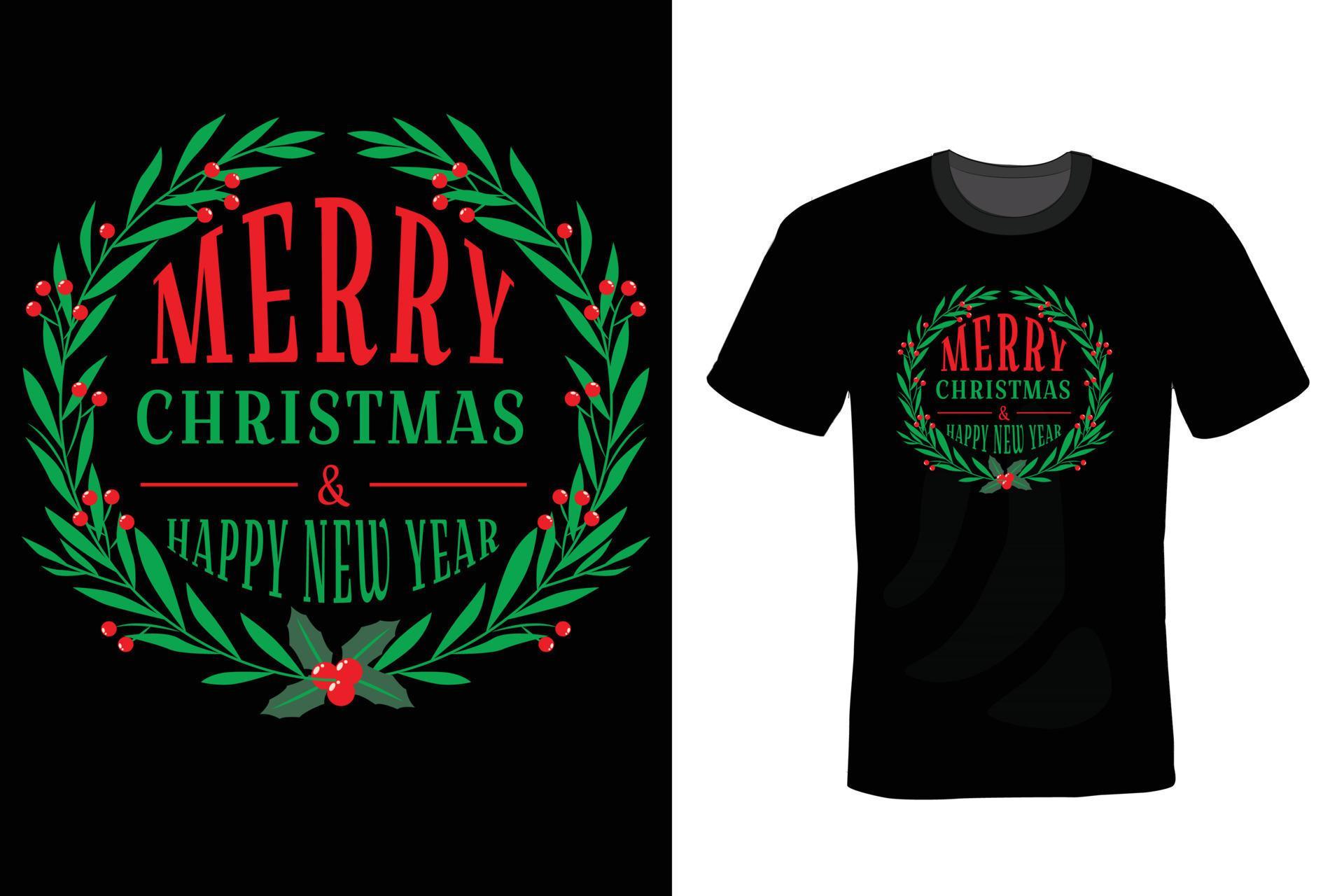 Christmas Day T Shirt Design Template 12581546 Vector Art At Vecteezy
