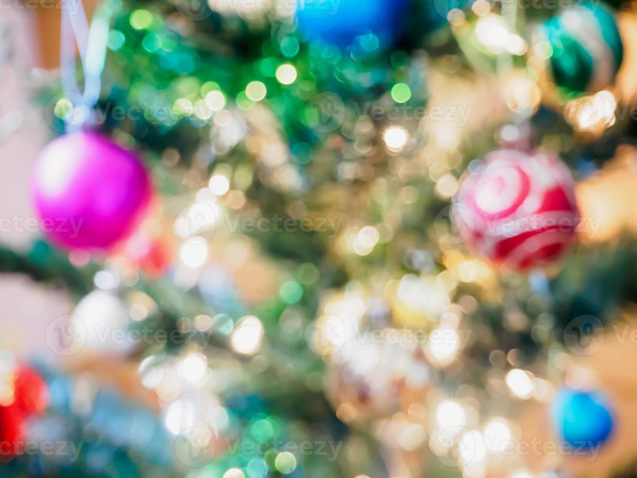 Christmas tree with bokeh light blur background 12582060 Stock Photo at Vecteezy