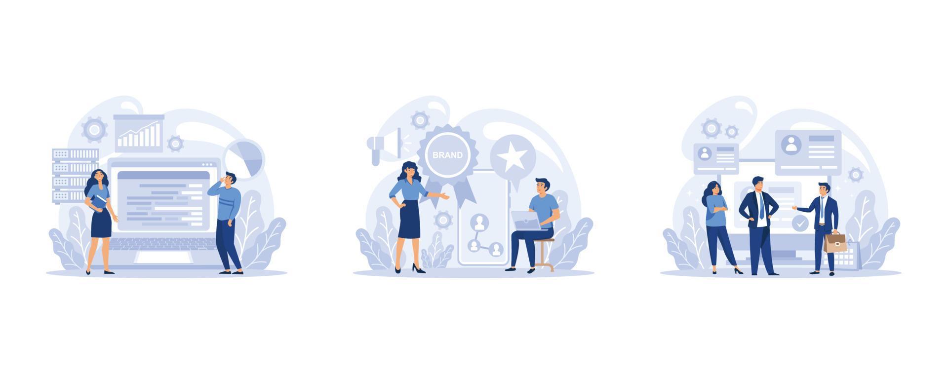 It Profession Set Programmer Write Software And Create Code For Computer Coding Script For 3091